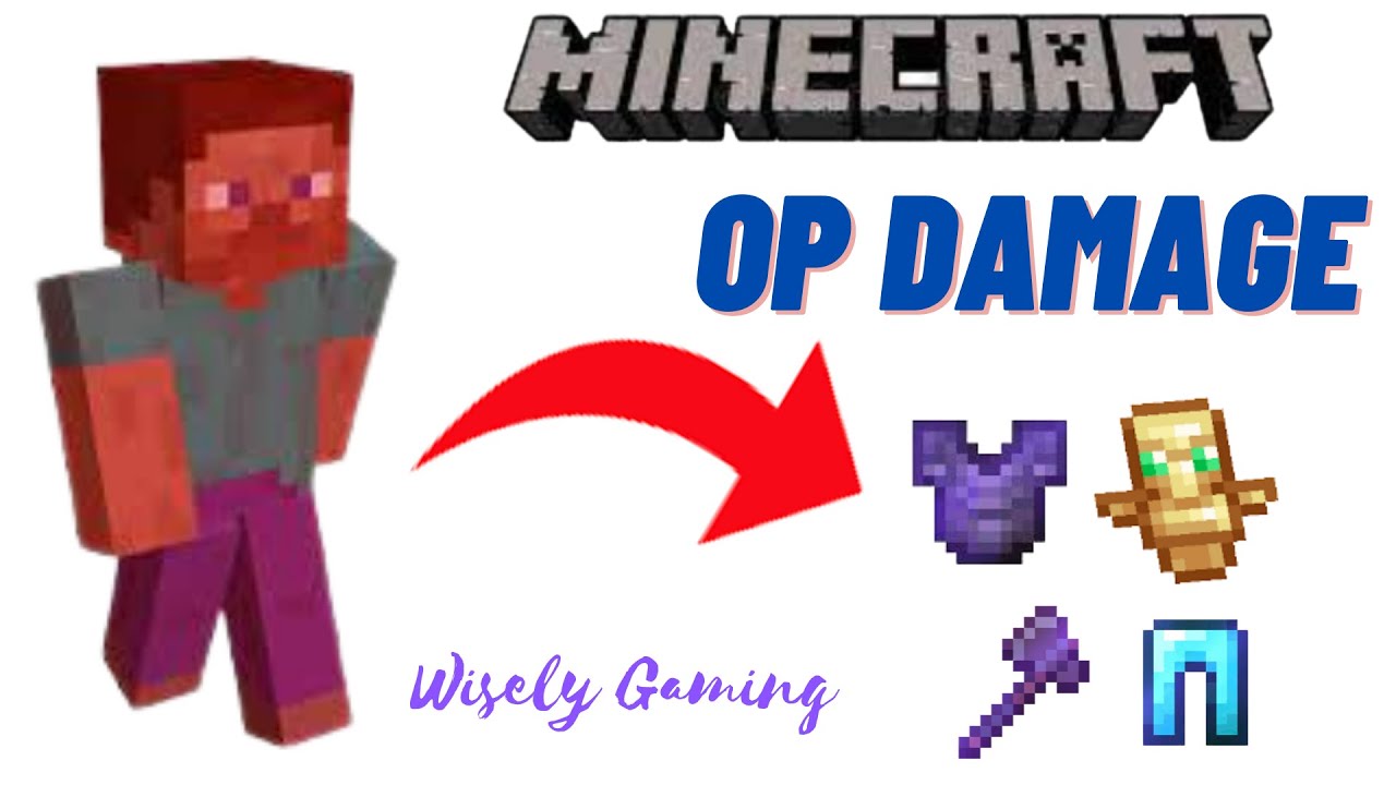 Minecraft But Damage Is Op | Super Op Damage | Minecraft but taking ...