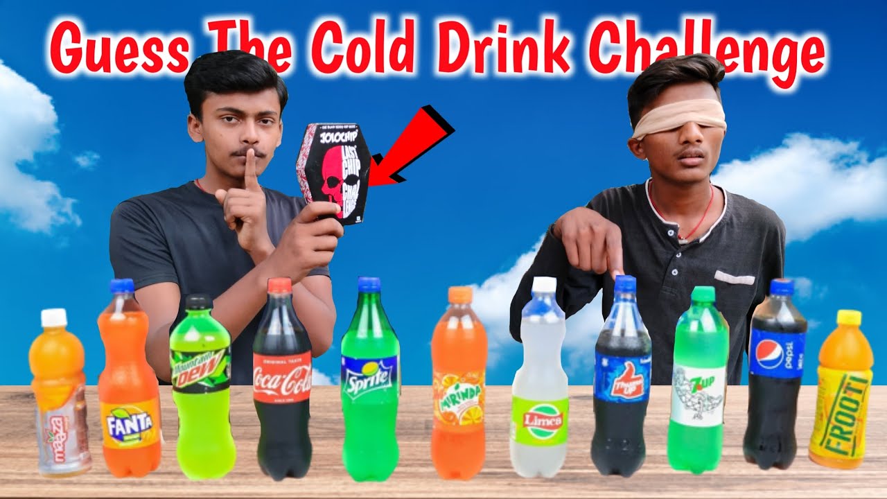 Guess the cold drink challenge !! Looser Will Eat Jolochip 🥵 - YouTube