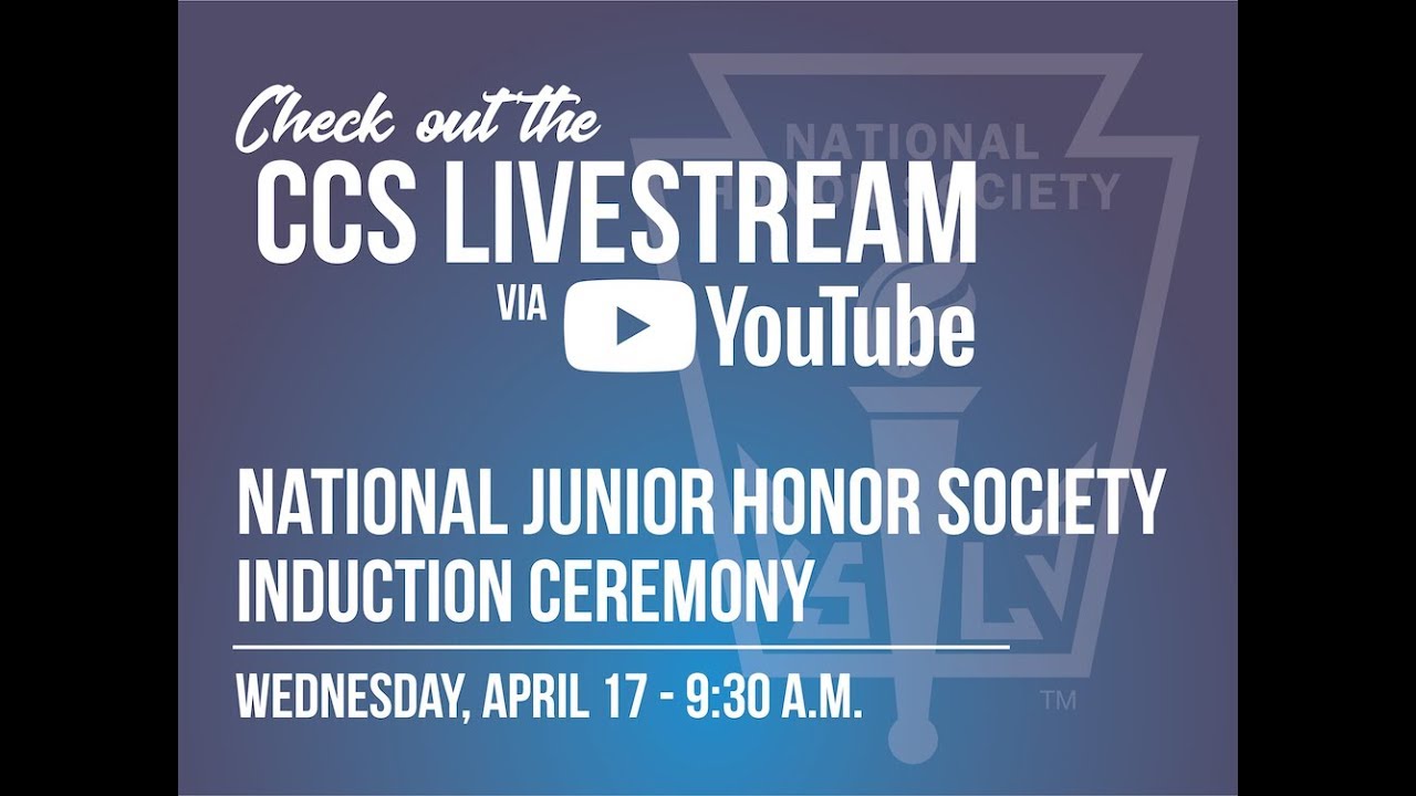 National Junior Honor Society Induction - YouTube