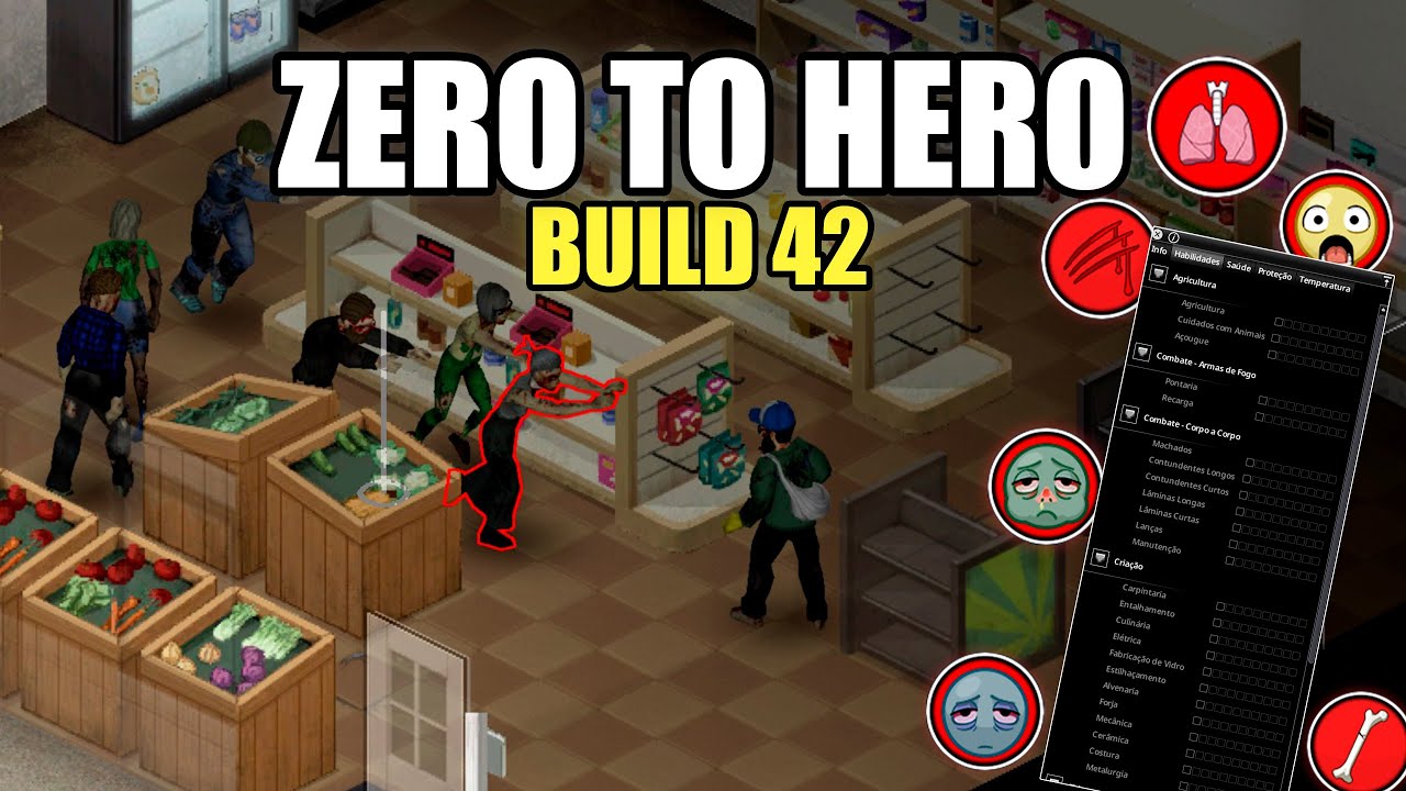 Tentei fazer um Zero to Hero na B42 do Project Zomboid!! - YouTube