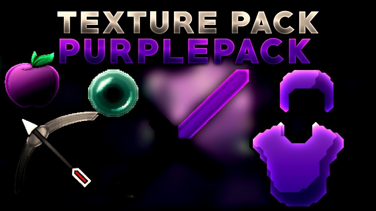 Minecraft Texture Pack PvP - Purple| 1.8 1.9 1.10 | - YouTube