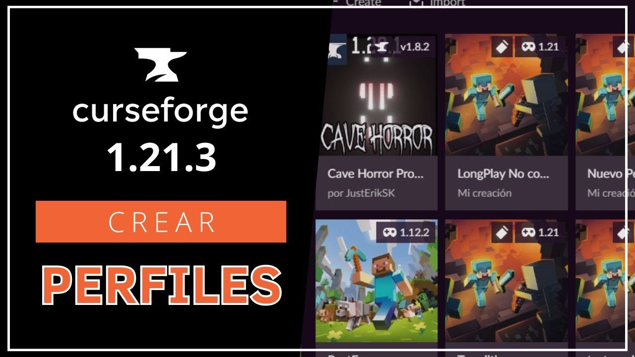 🛠️ Cómo Crear un Perfil en CurseForge App para Minecraft 1.21.3 ...