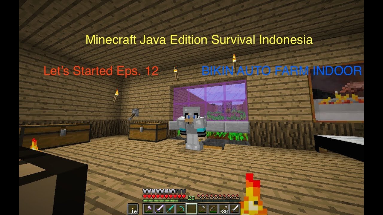 FARM INDOOR - Minecraft Java Edition Survival Indonesia Let's Started ...