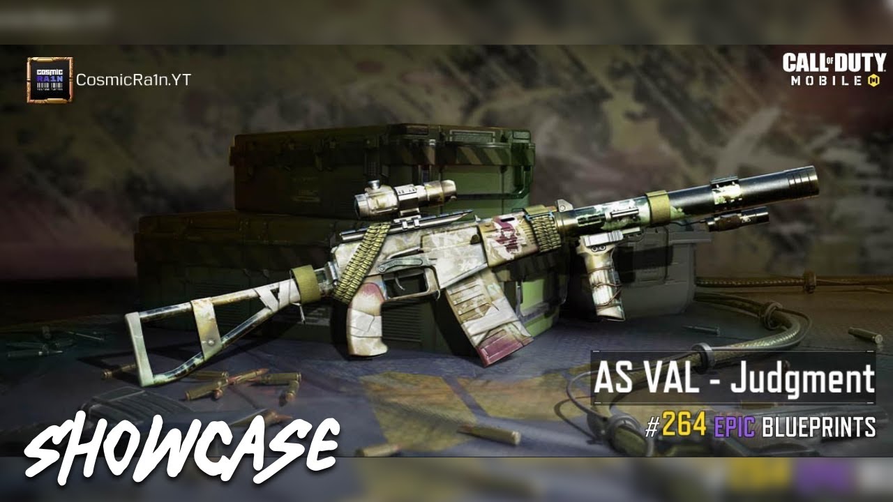 Weapon Showcase - AS VAL - Judgment | #264 Epic | Call Of Duty Mobile ...