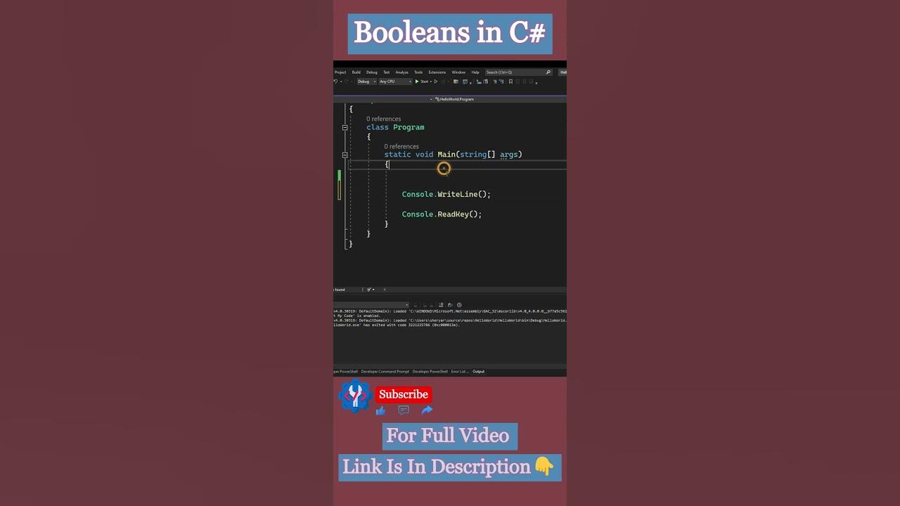 C Booleans In Hindiurdu Youtube