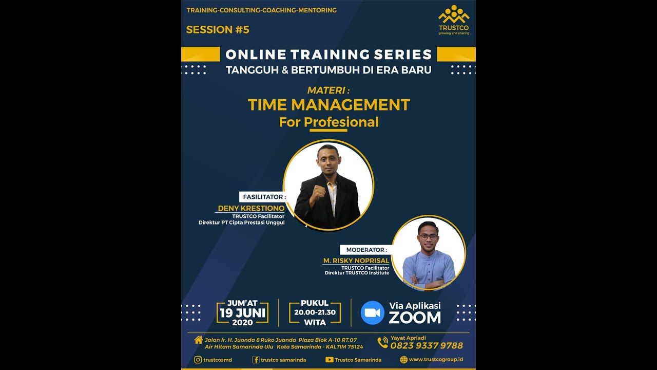 TRUSTCO Training Series "TEAM MANAGEMET For Profetional" - YouTube