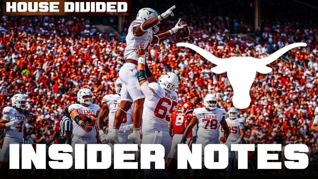 Latest Insider Notes before Texas-OU | House Divided LIVE - YouTube