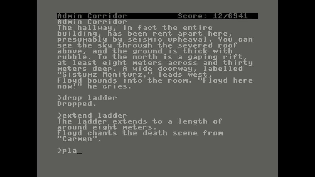 Planetfall (Commodore Plus/4 - Infocom) - YouTube