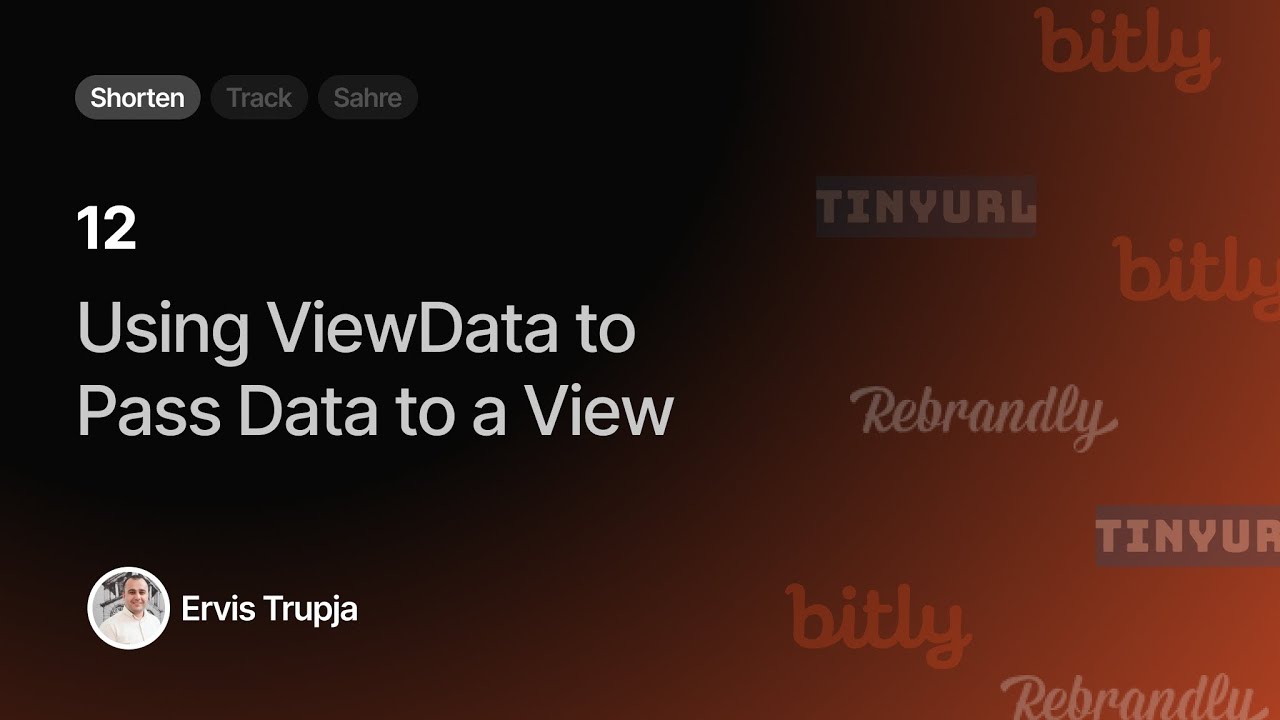 12 Using Viewdata To Pass Data To A View Youtube