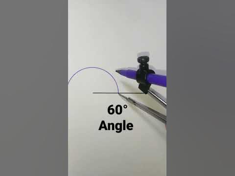 60 degree angle with compass - YouTube