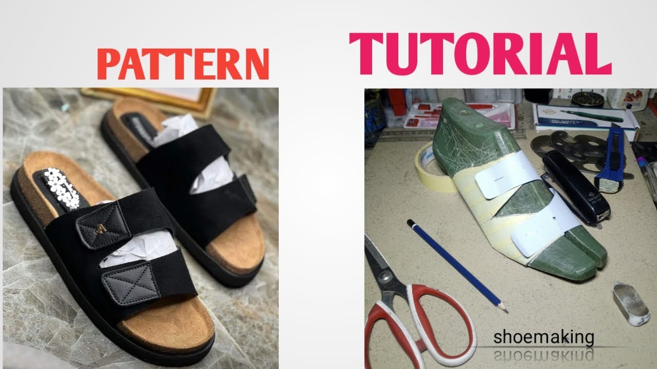 How to make pattern for this trendy Birkenstocks slide slippers # ...