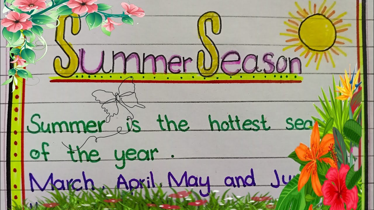 10 lines Essay on Summer Season in English/Summer Season Essay Writing ...