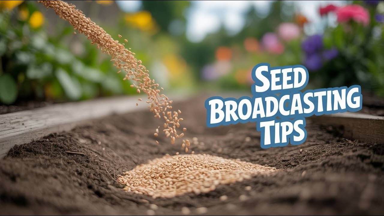 Broadcasting seeds:just means throw seeds on the ground - YouTube