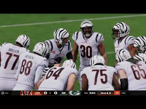 Madden NFL 25 Gameplay: Cincinnati Bengals vs Green Bay Packers - (Xbox Series X) [4K60FPS]