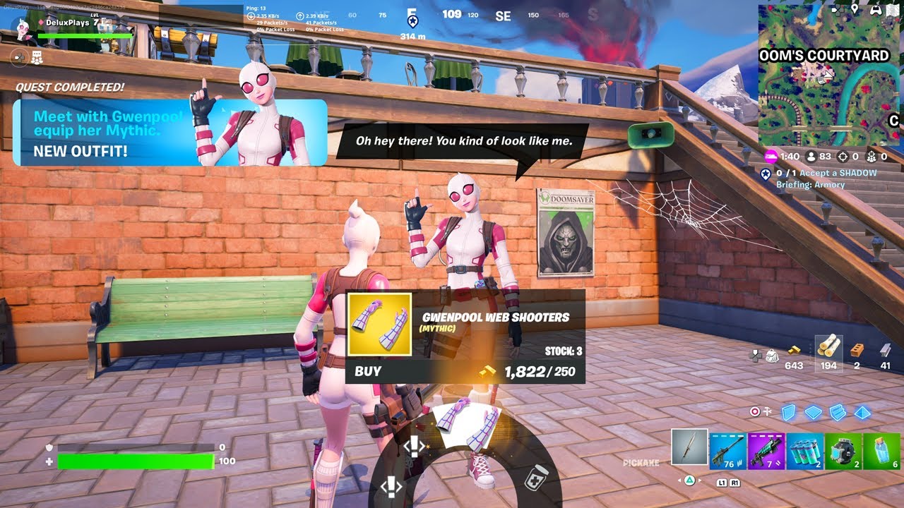 Secrets YOU MISSED in Fortnite Chapter 5 SEASON 4 (Gwenpool Web ...