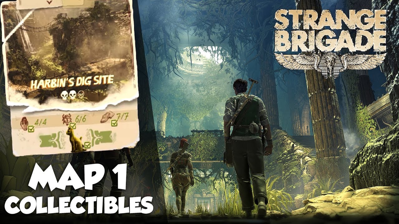 Strange Brigade - Collectibles Map #1 (Harbin's Dig Site) - YouTube