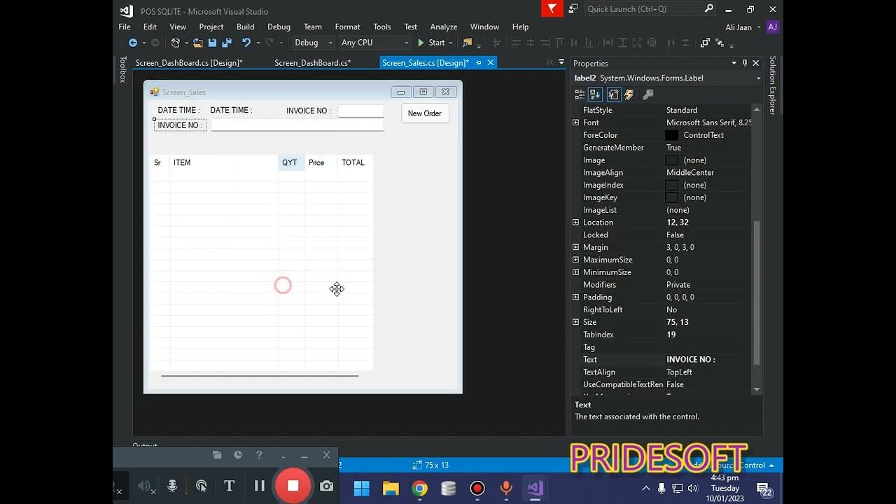 Developing Step By Step Point of Sale System In C# and SQLITE | Part 15 ...