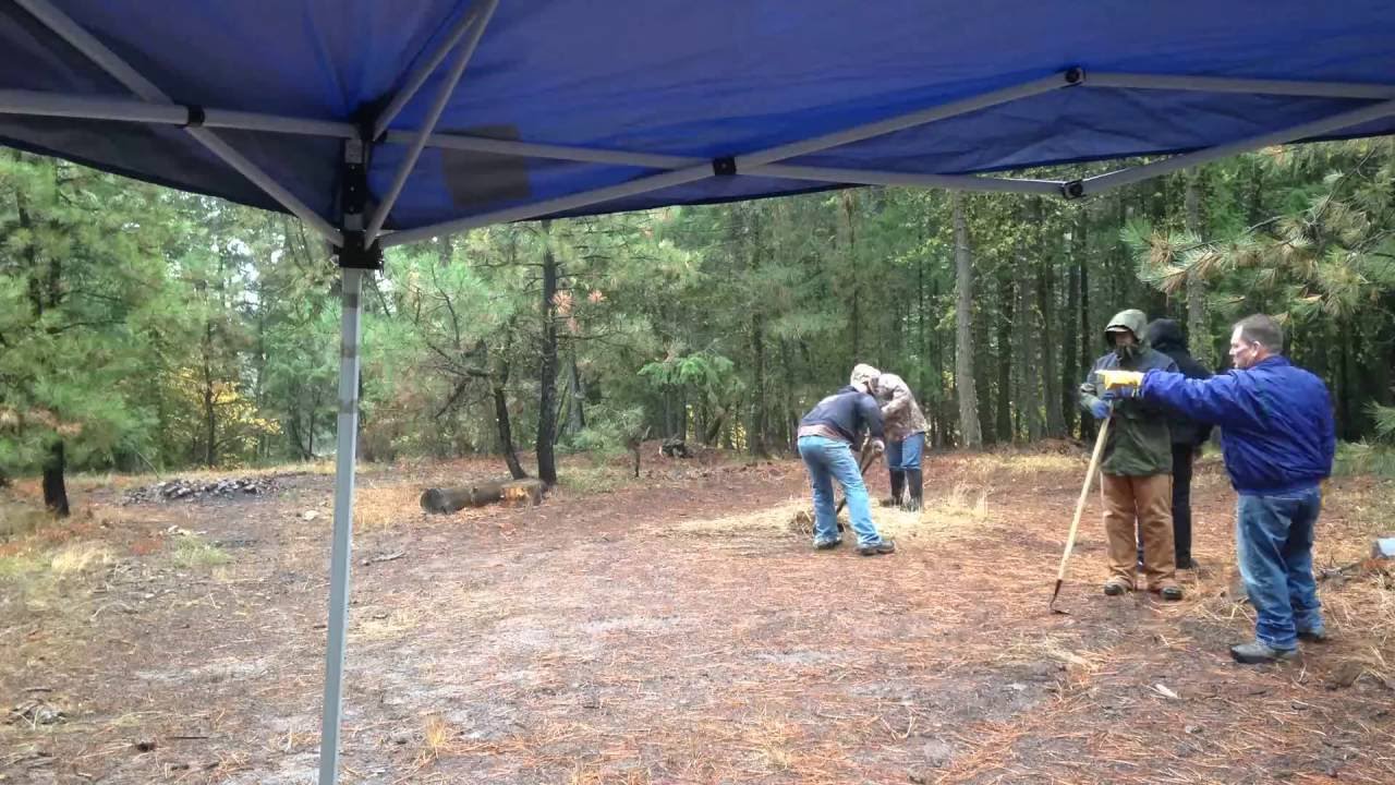 The Setting Up Of The Elk Camp Tent Timelapse - YouTube
