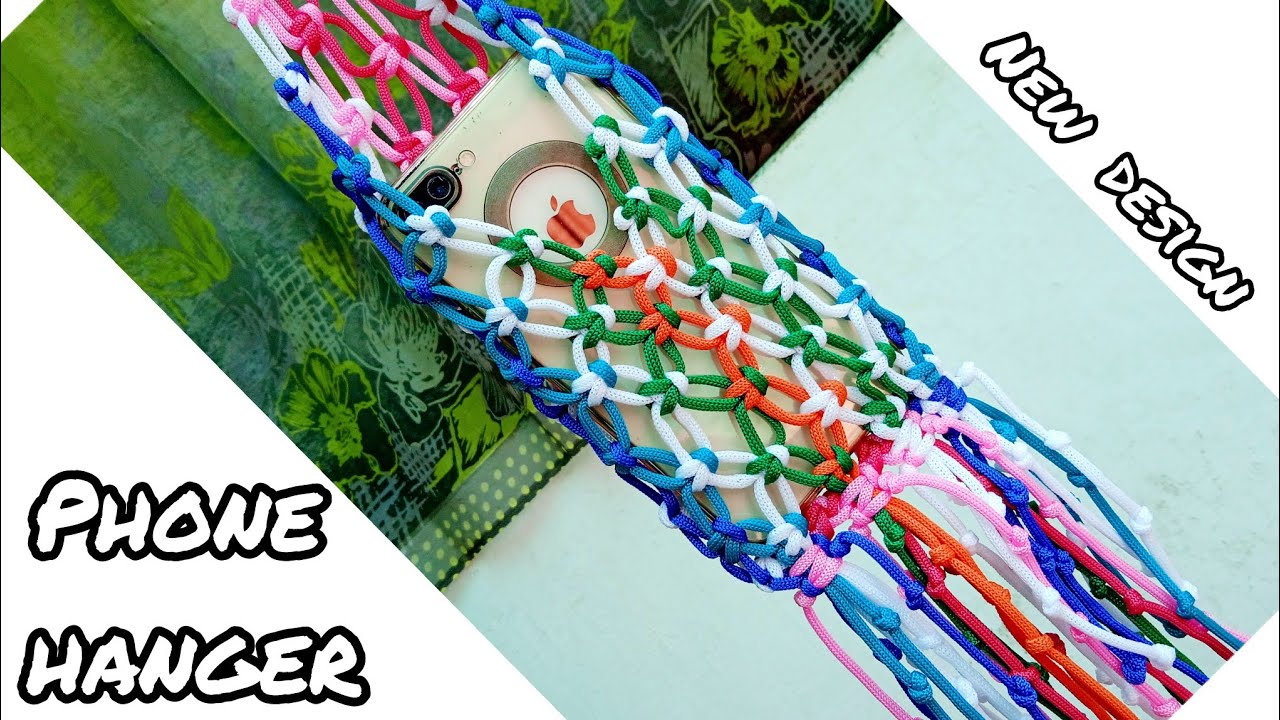 macrame phone hanger l new design hanger mo.hanger #thepriyaart # ...
