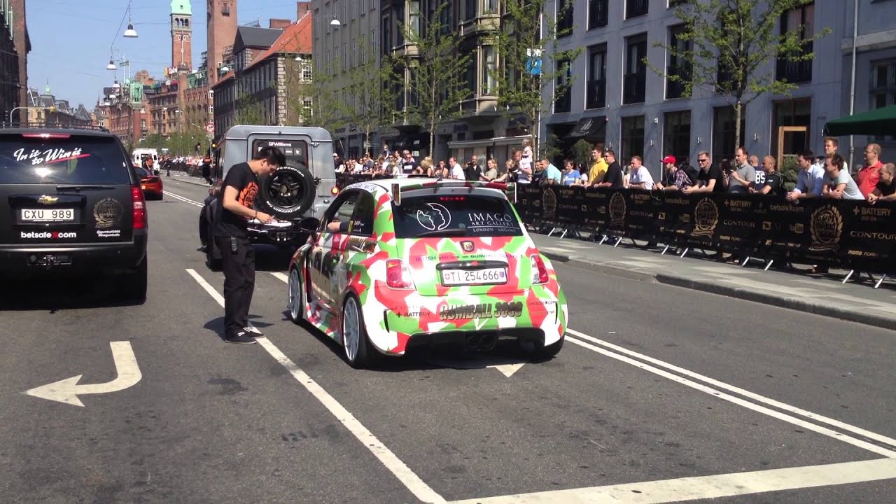 Angry Fiat 500 Abarth @ Gumball Rally 2013 - YouTube