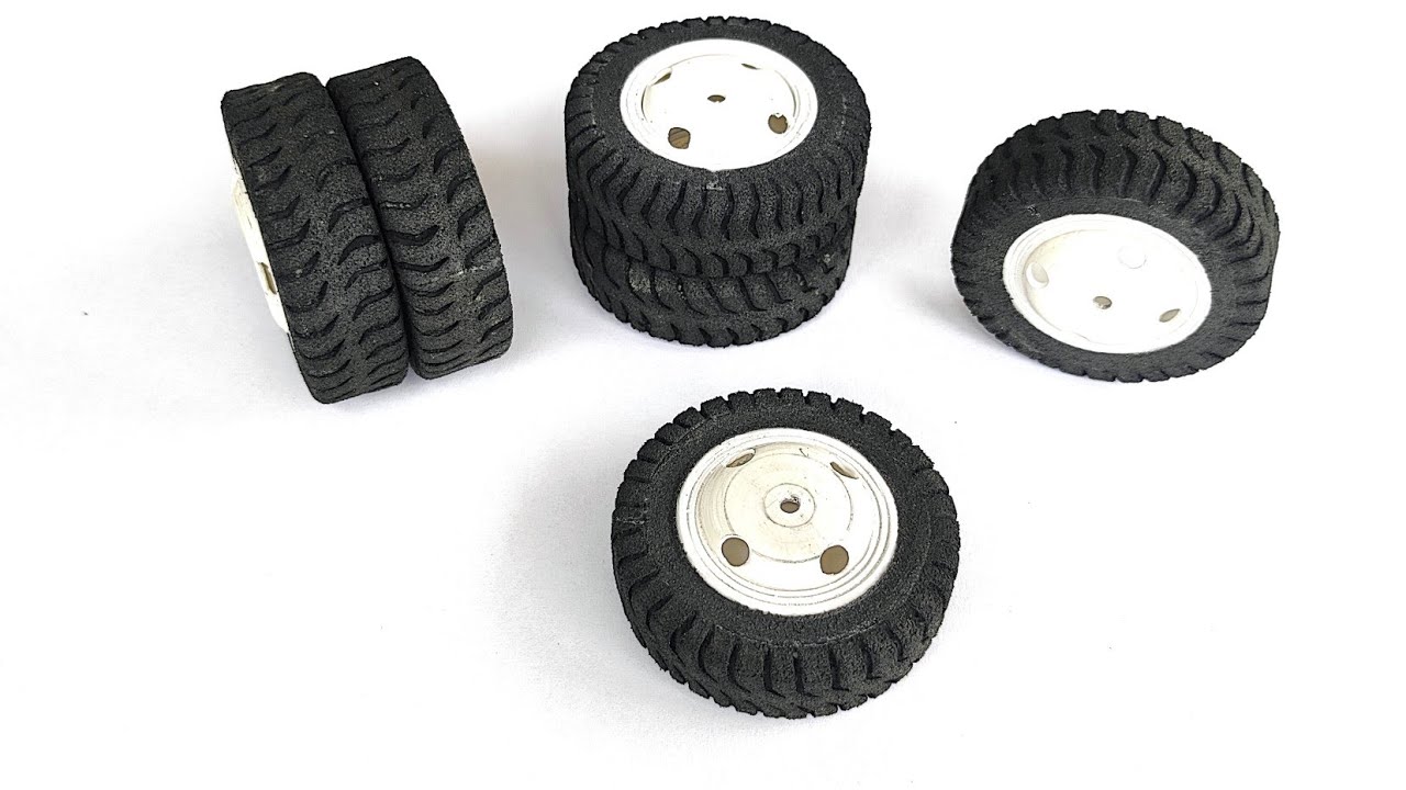 how to make rc tires from PVC | diy at homemad - YouTube