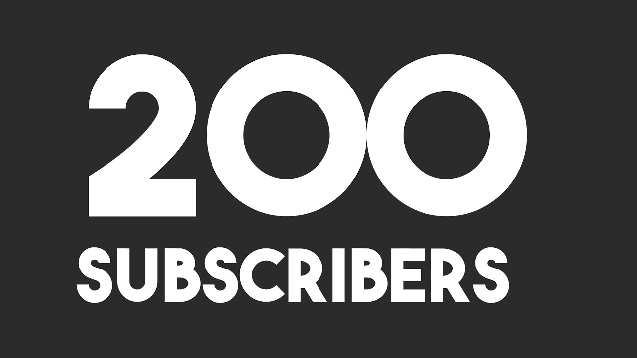 200 Subscribers | Animation - YouTube