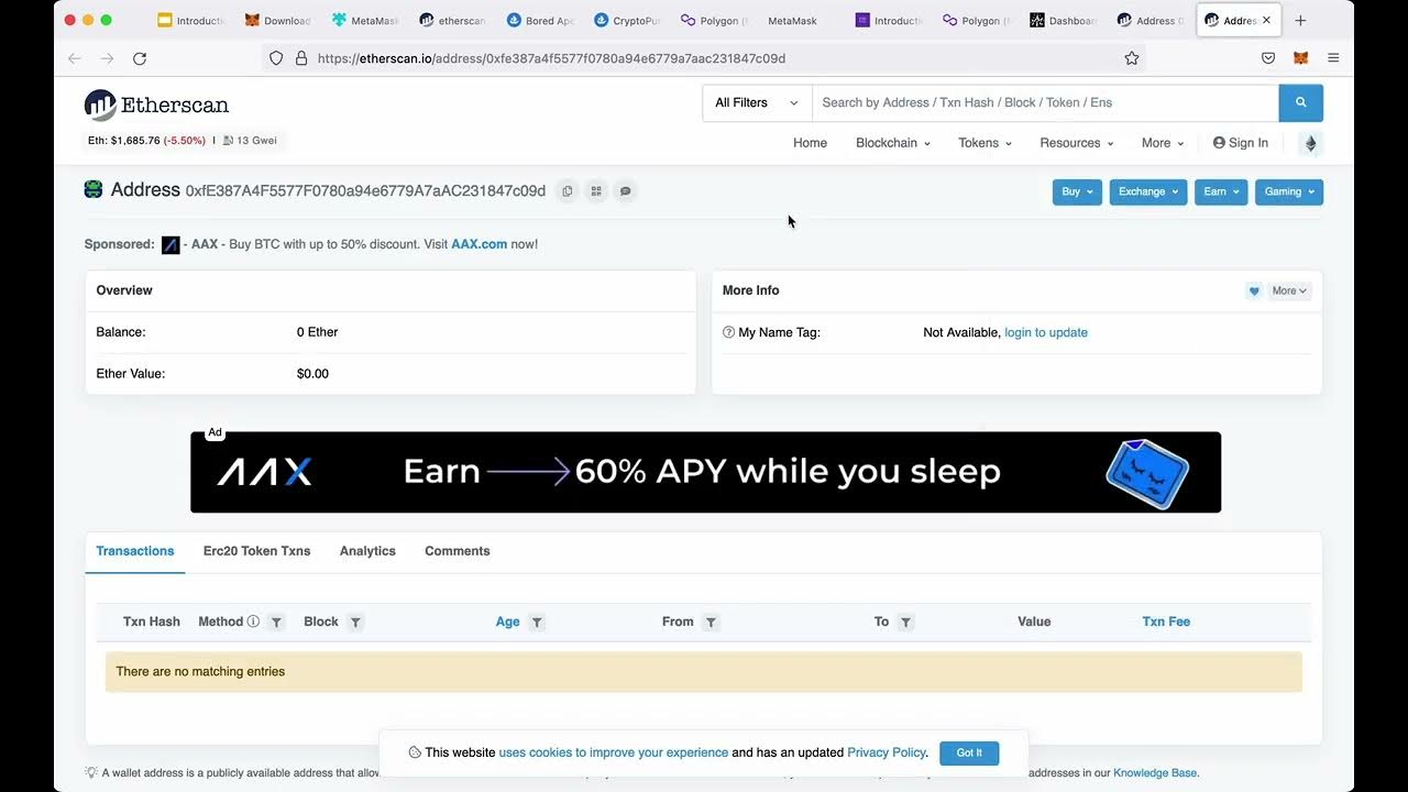 How to Find Your Blockchain Wallet’s Public Address in MetaMask and Etherscan - YouTube