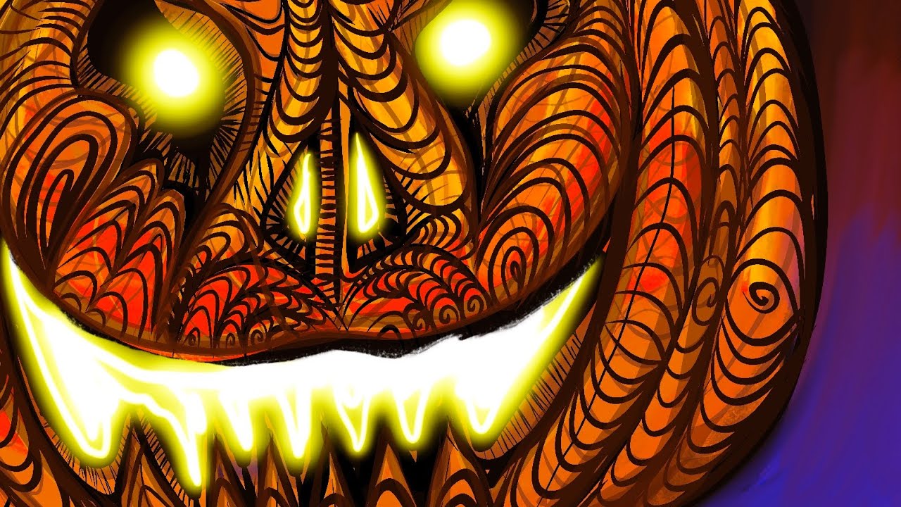 DAD SPEED DRAWS A SPOOKY PUMPKIN! - YouTube