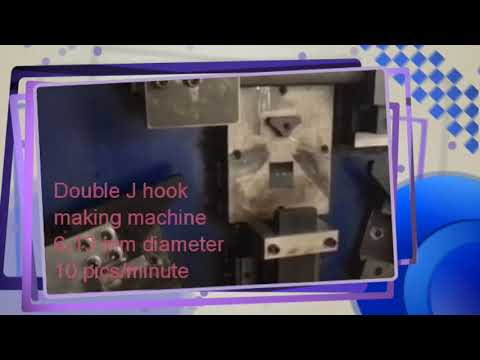 Double J hook making machine (WA:+8618621323471) - YouTube