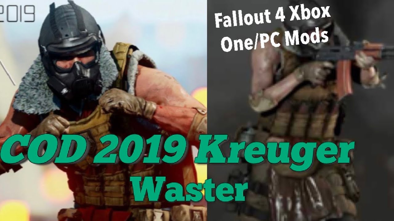 COD 2019 Kreuger Waster Fallout 4 Xbox One Mods - YouTube