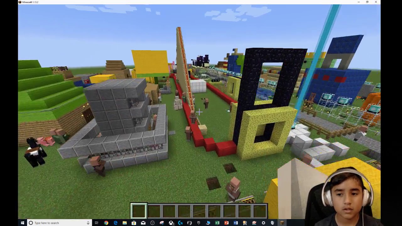 RicoTime Builds Crazy Town - Minecraft - Villager Fight - YouTube