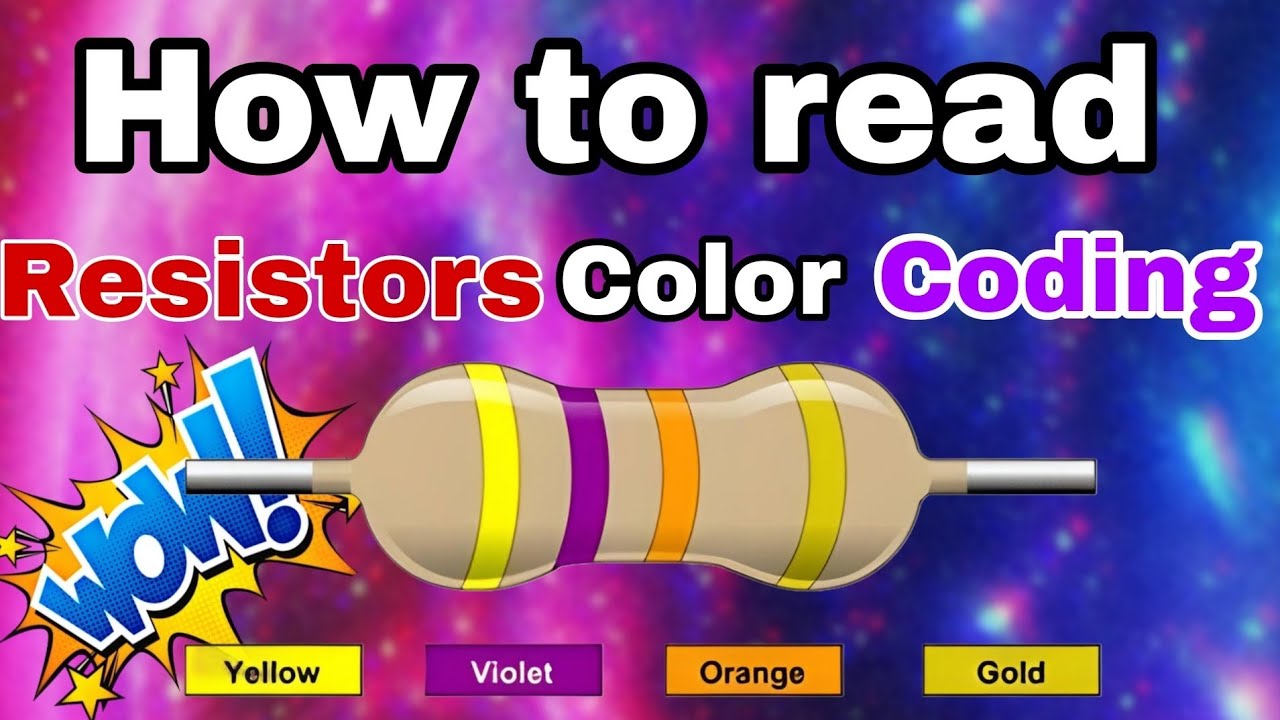 Electronics Basics #2 : How to Read Resistor Values with the Color Code (EASY Guide!) - YouTube