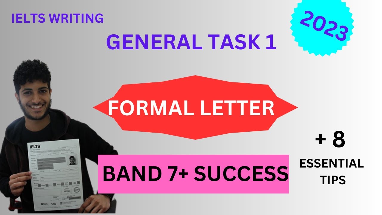 WRITING TASK 1 for IELTS General - Formal Letter. - YouTube