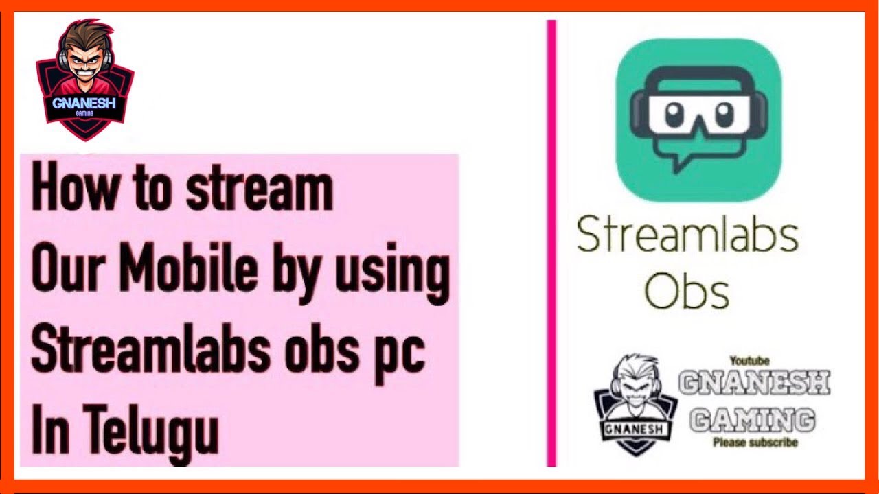 how to stream our mobile by using streamlabs obs in pc telugu - YouTube