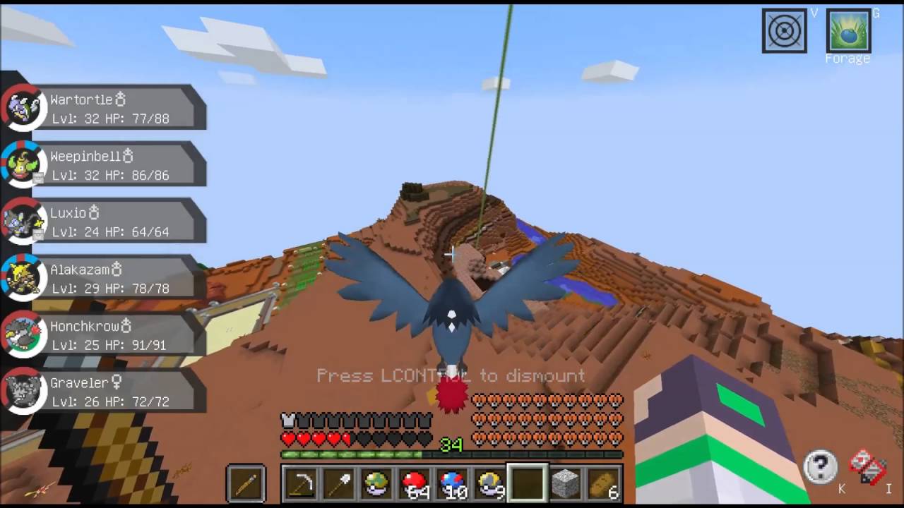 Minecraft Pixelmon gameplay - YouTube