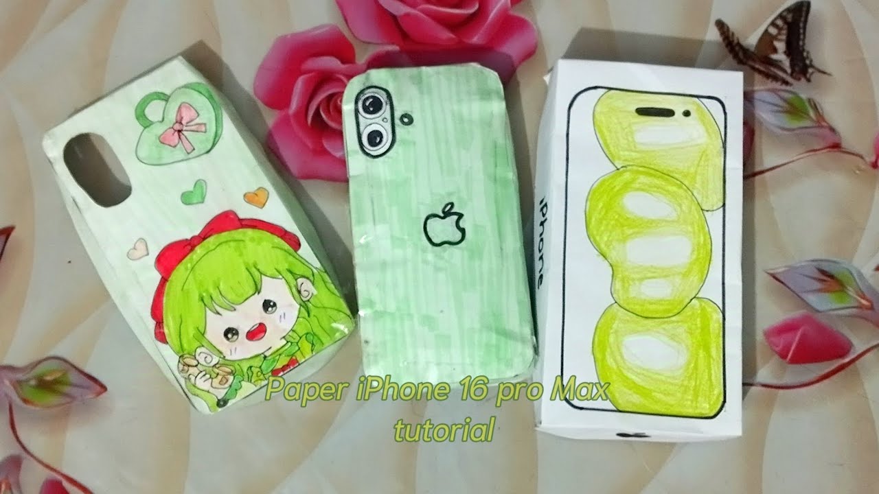 Paper iPhone 16 pro max tutorial 🩷🤍| Ahi art and craft - YouTube
