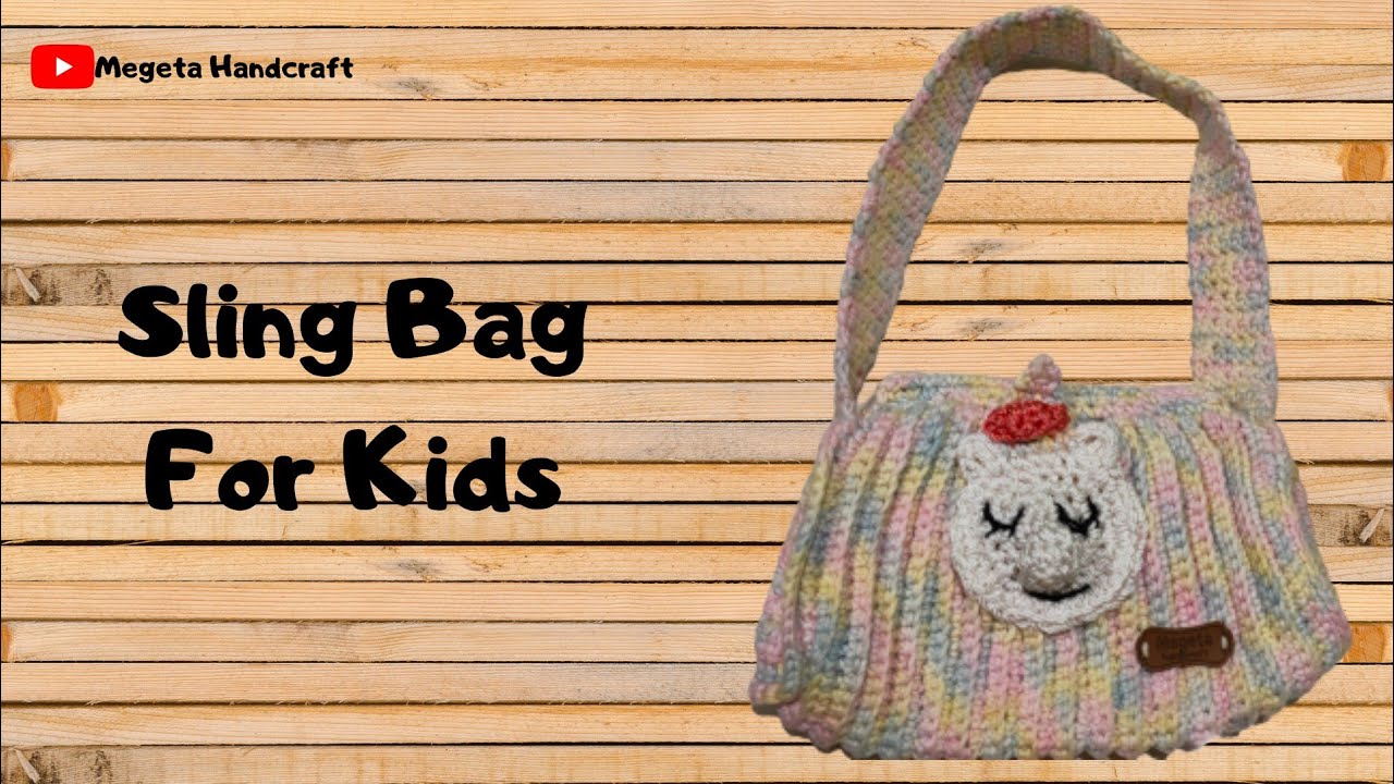 Tas Selempang Rajut Anak Unicorn | Easy Sling Bag For Kids Crochet ...
