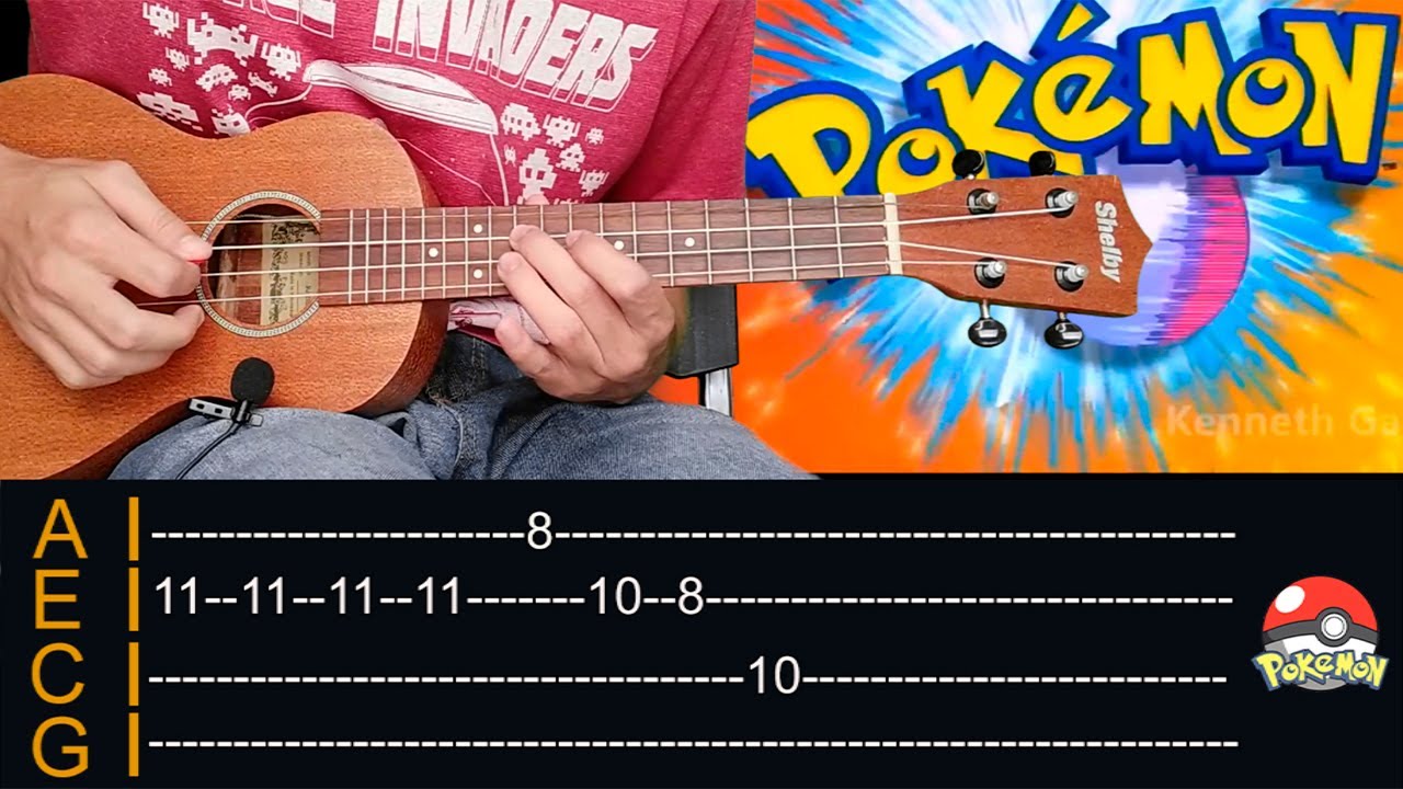POKEMON no uKulele WITH TABS - YouTube