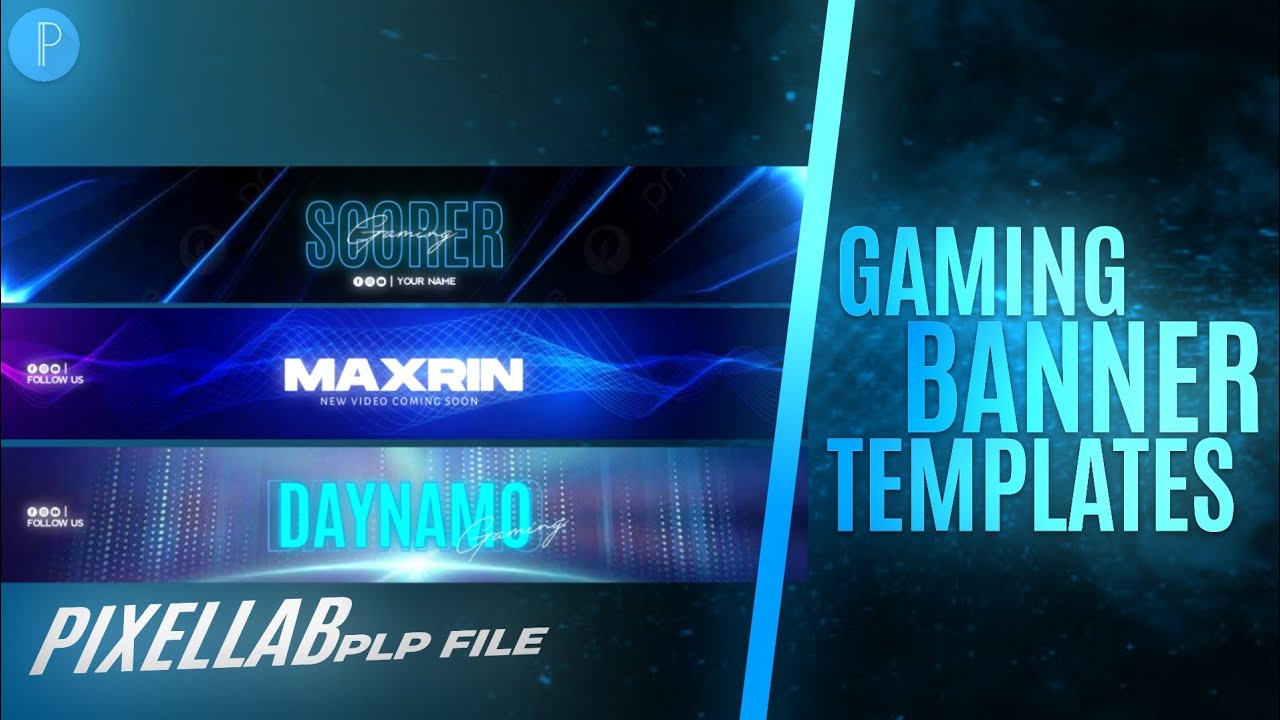 Top 3 Gaming Banner Templates Presets | Pixellab Plp File | Free ...