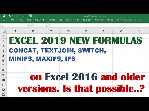 Excel 2019 New Functions on Excel 2016 And Older Excel Versions, Is It ...