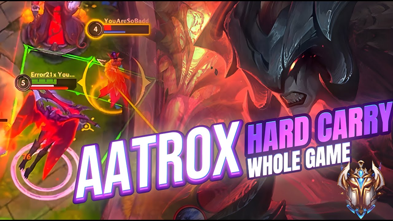 AATROX HARD CARRIES! 💀 UNSTOPPABLE MONSTER | Wild Rift - YouTube