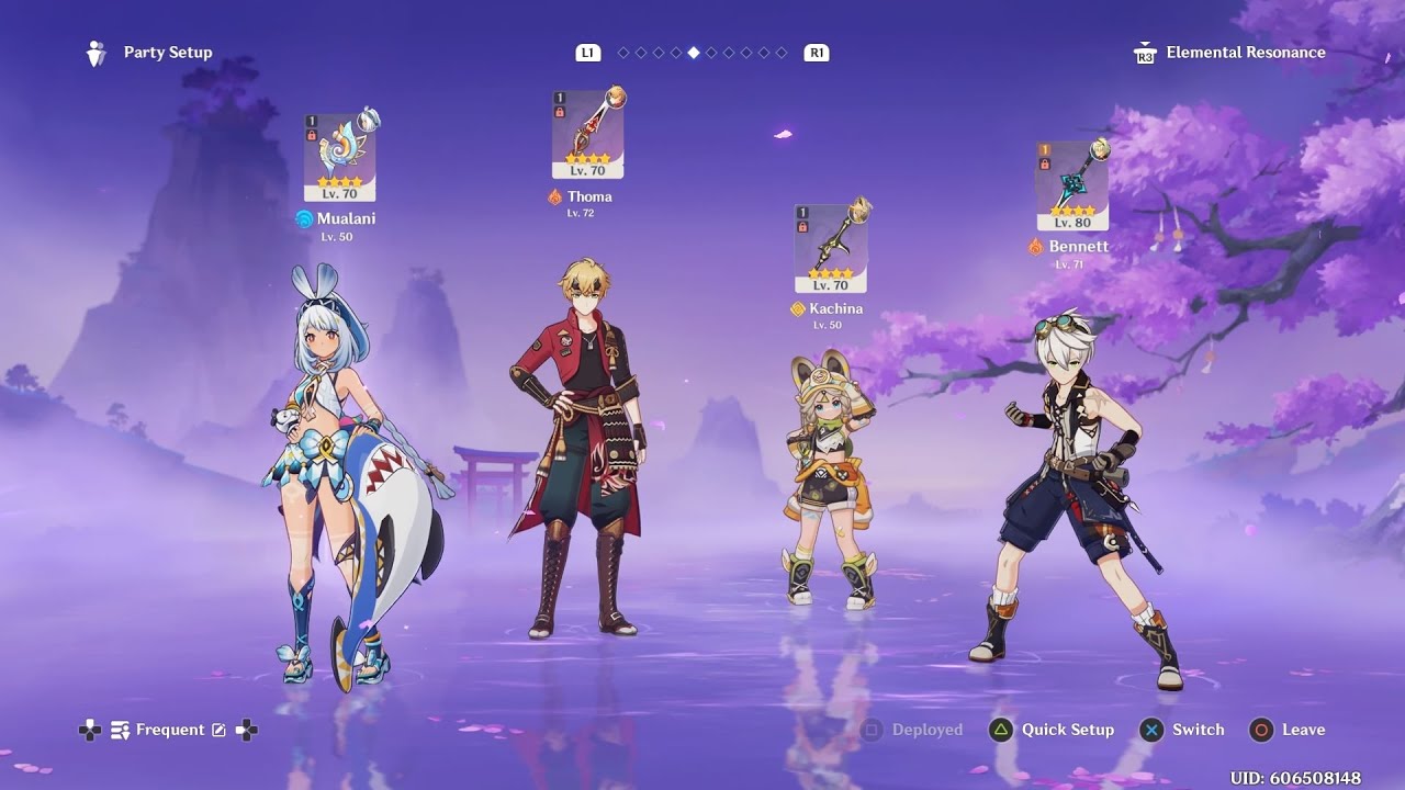 Genshin Impact Combat Demo (𝐖𝐨𝐫𝐥𝐝 𝐋𝐯𝐥 𝟓, 𝐀𝐑 𝟒𝟓): Mualani + Thoma ...
