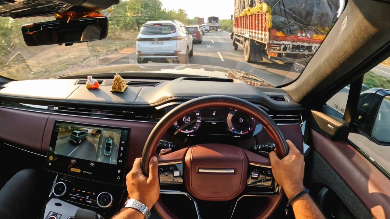 Range Rover Sport in Heavy Highway Traffic.| Felt too huge! 🥵 4K (POV ...