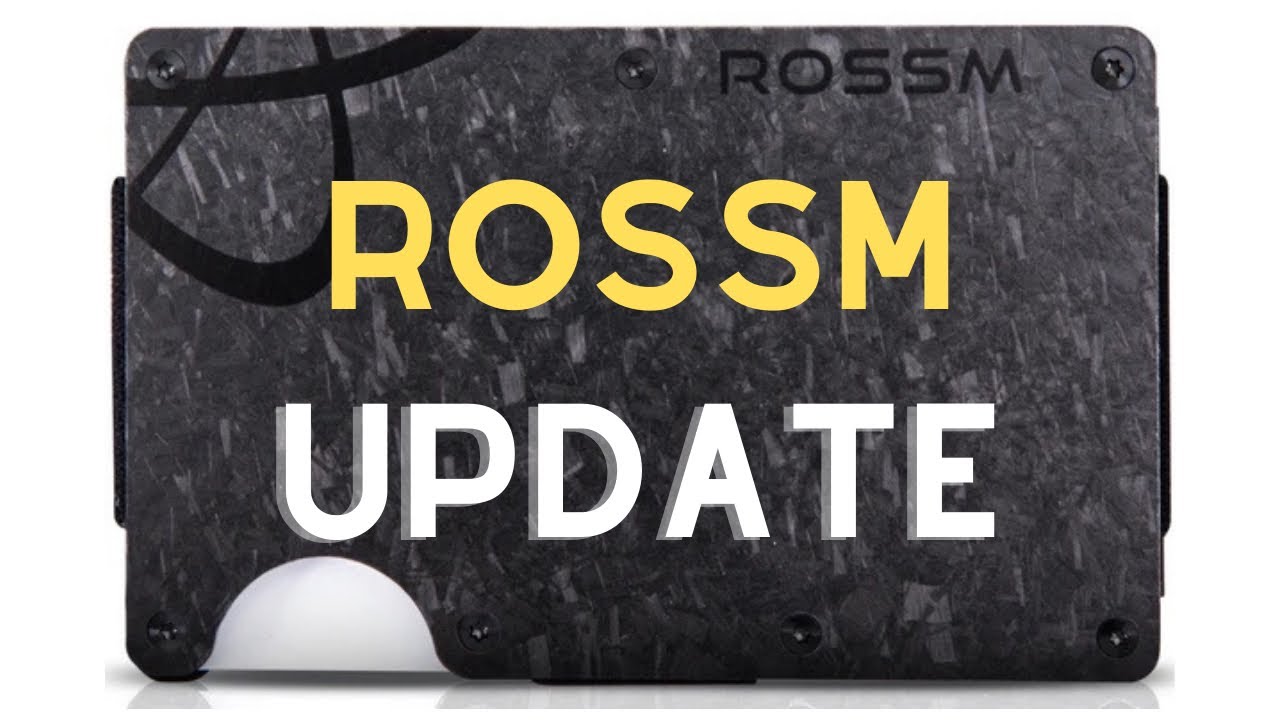 The Minimalist Wallet - Update on Rossm Wallet - YouTube