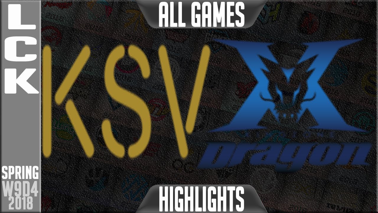 KSV vs KZ Highlights ALL GAMES | LCK Week 9 Spring 2018 W9D4 | KSV ...