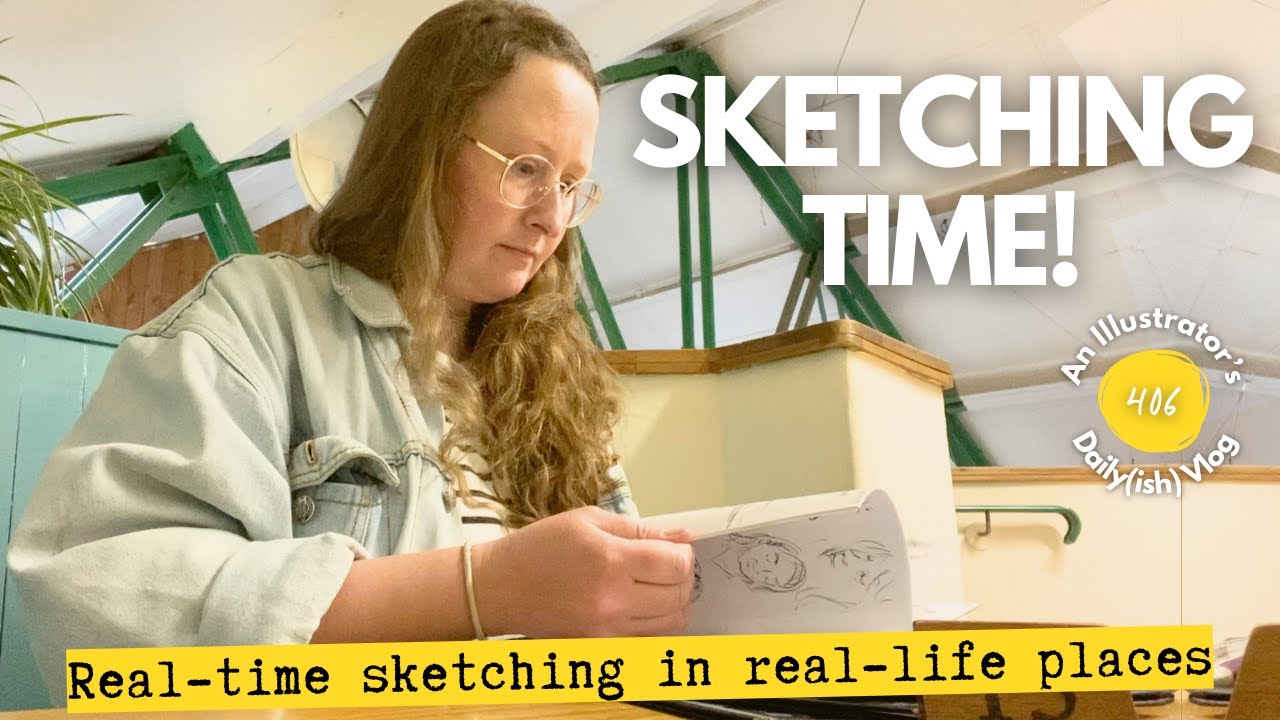 FILLING MY SKETCHBOOK - Real-time sketching in a real-life setting - An Illustrator's Vlog 406 ...
