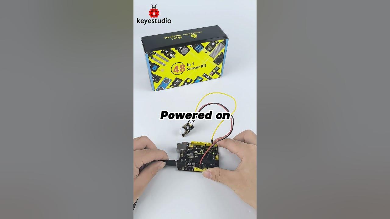 #shorts 🐞Explore Sensor 🤖Get to know PIR Motion Sensor Today 🚀#keyestudio #arduino #stem # ...