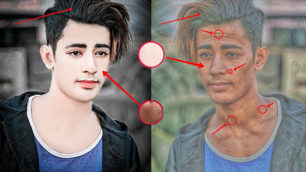 face smooth HD and white photo editing || danish bhai ki photo editing ...