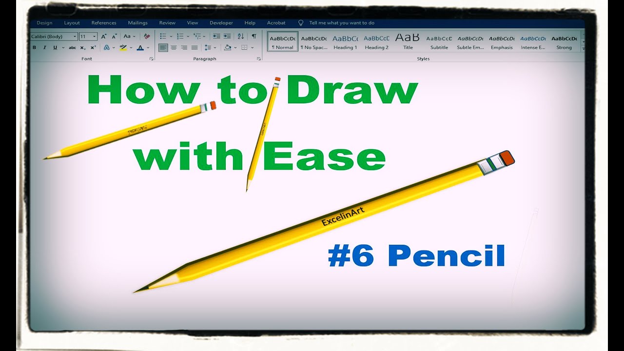 Master the Art of Drawing | #6 Pencil Perfection #msoffice - YouTube