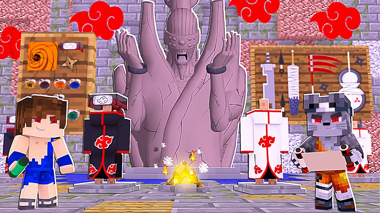 Minecraft : PRIMAL NARUTO - ACHAMOS A BASE DA AKATSUKI DA ERA PRIMITIVA ...